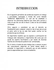 Ejemplo De Introduccion Para Un Portafolio De Evidencias