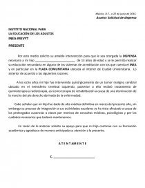 Modelo De Carta De Dispensa