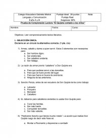 Contratado Credo novela preguntas y respuestas sobre el quijote ...